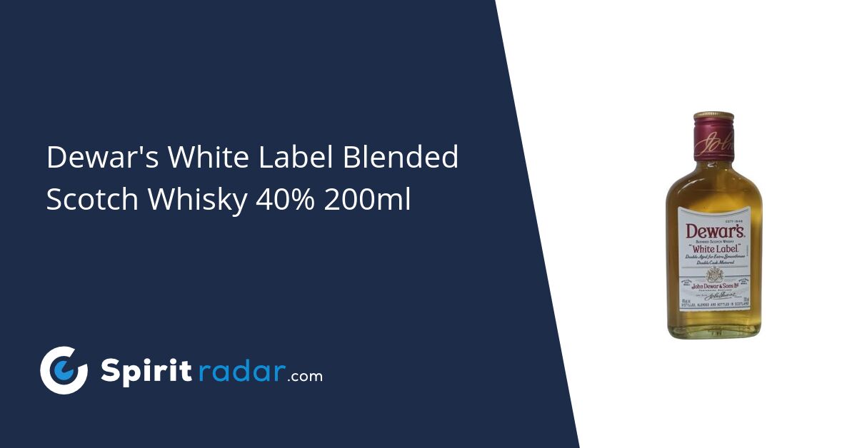 Dewar's White Label Blended Scotch Whisky 40% 200ml - Spirit Radar