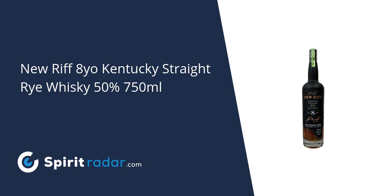 New Riff 8yo Kentucky Straight Rye Whisky 50% 750ml - Spirit Radar