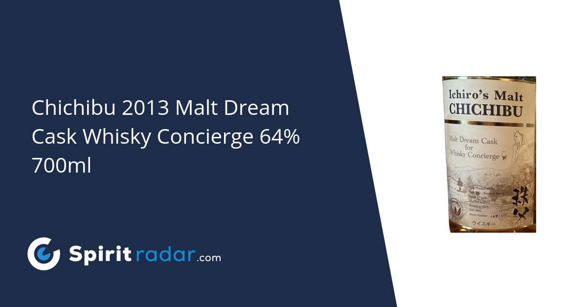 Chichibu 2013 Malt Dream Cask Whisky Concierge 64% 700ml - Spirit Radar