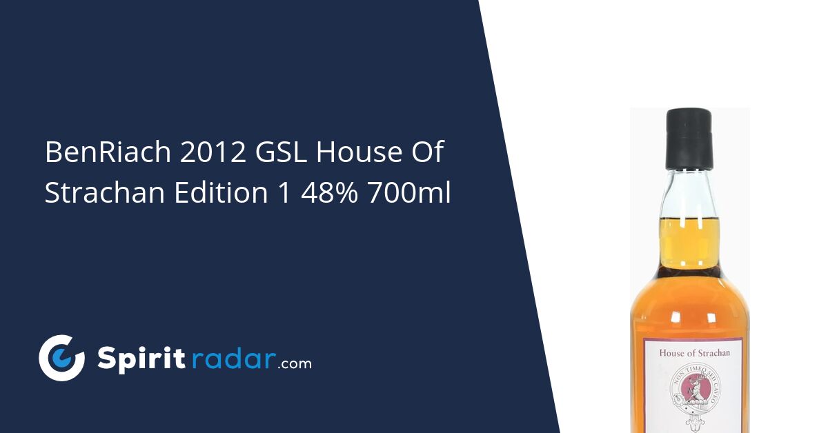 BenRiach 2012 GSL House Of Strachan Edition 1 48% 700ml - Spirit Radar