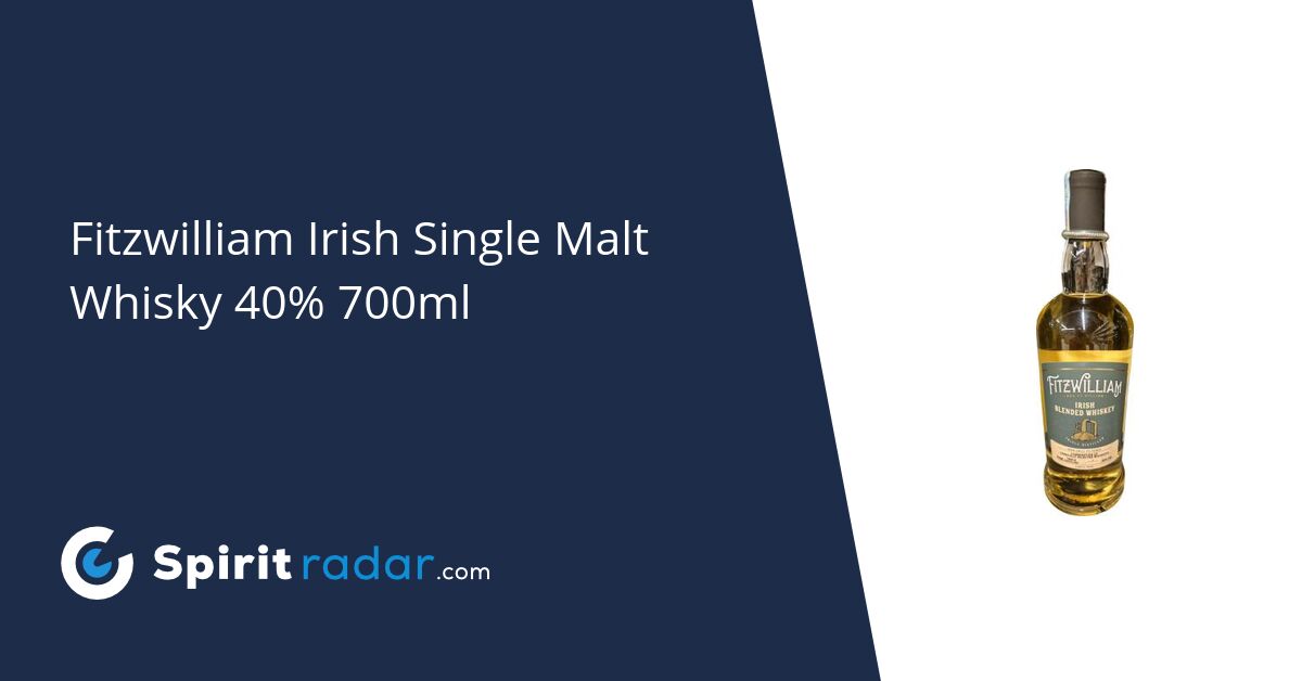 Fitzwilliam Irish Single Malt Whisky 40% 700ml - Spirit Radar
