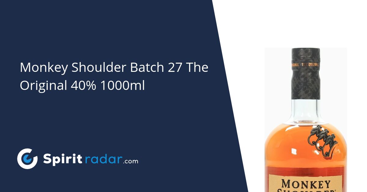 Monkey Shoulder Batch 27 The Original 40% 1000ml - Spirit Radar
