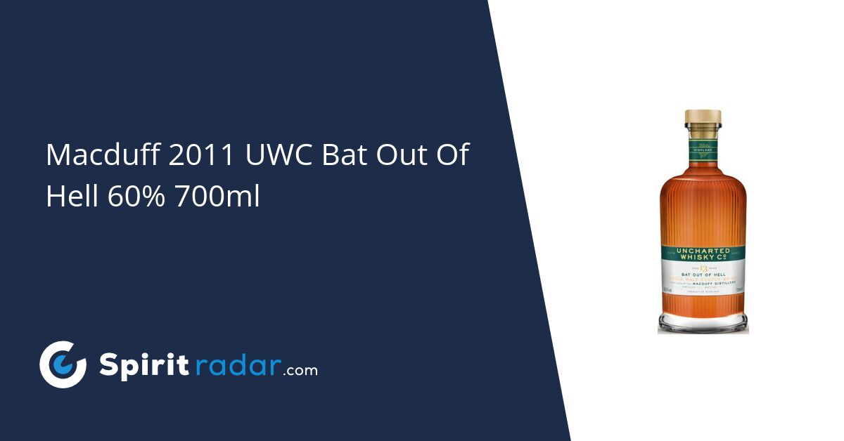 Macduff 2011 UWC Bat Out Of Hell 60% 700ml - Spirit Radar