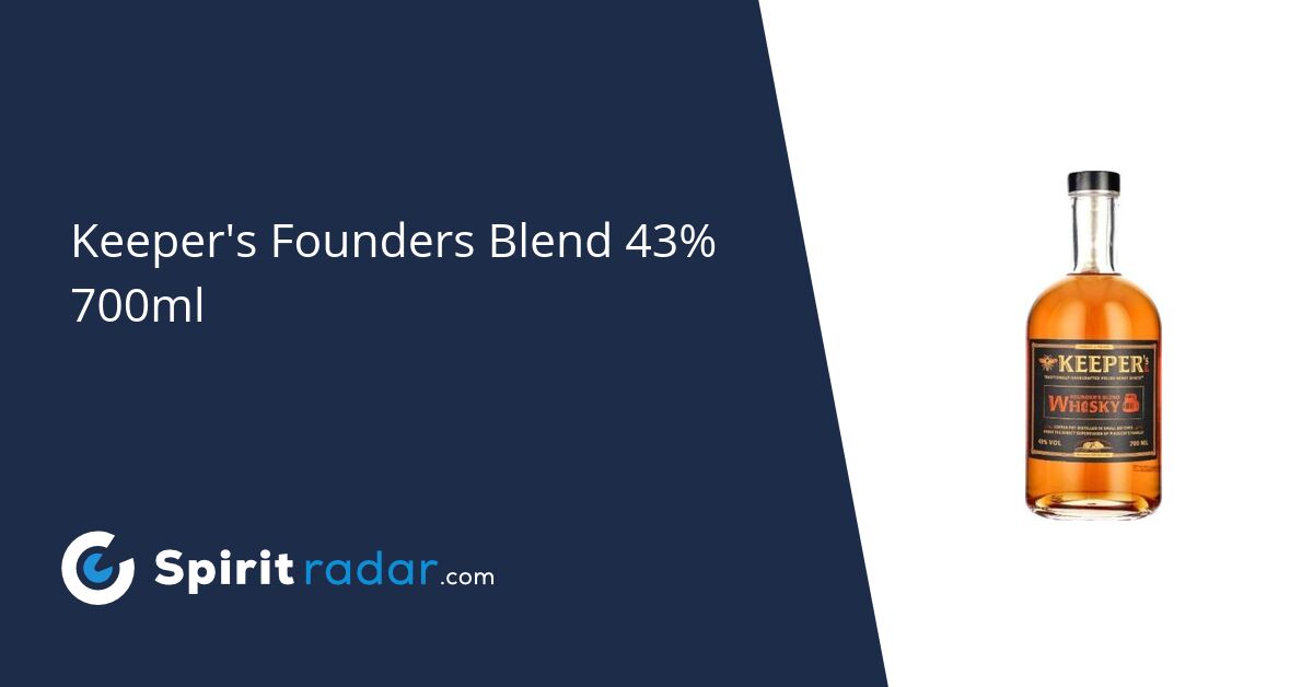Keeper's Founders Blend 43% 700ml - Spirit Radar