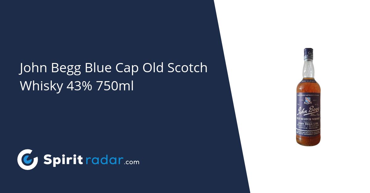 John Begg Blue Cap Old Scotch Whisky 43% 750ml - Spirit Radar