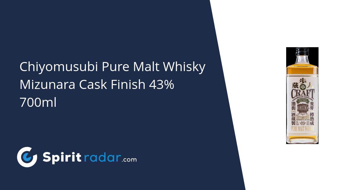 Chiyomusubi Pure Malt Whisky Mizunara Cask Finish 43% 700ml - Spirit Radar
