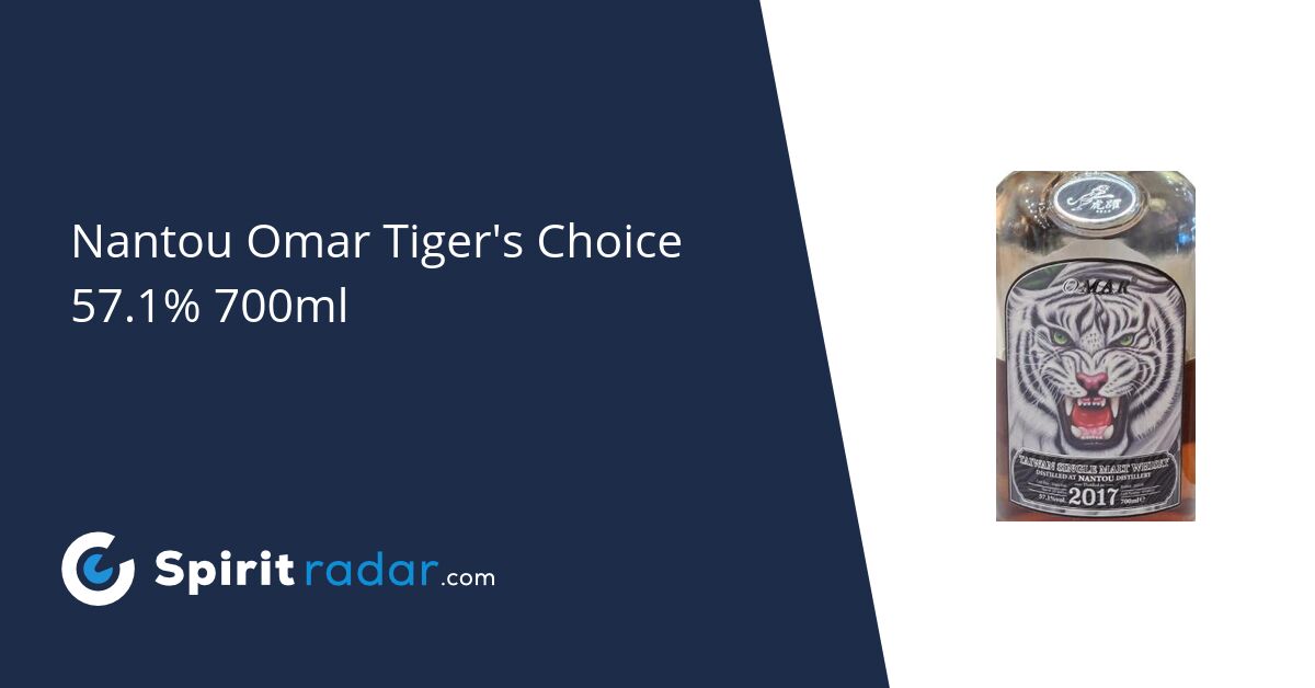 Nantou Omar Tiger's Choice 57.1% 700ml - Spirit Radar