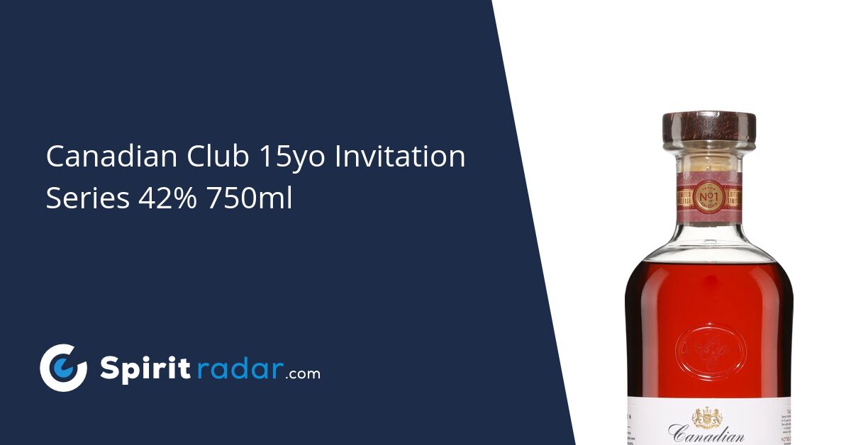 Canadian Club 15yo Invitation Series 42% 750ml - Spirit Radar