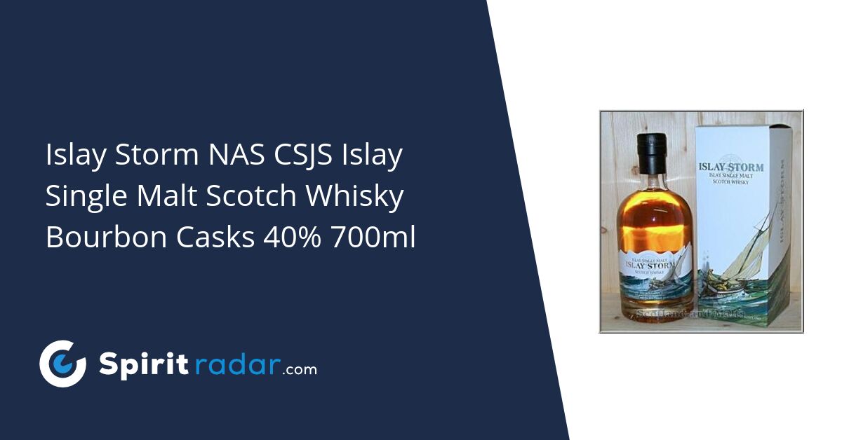 Islay Storm NAS CSJS Islay Single Malt Scotch Whisky Bourbon Casks 40% ...