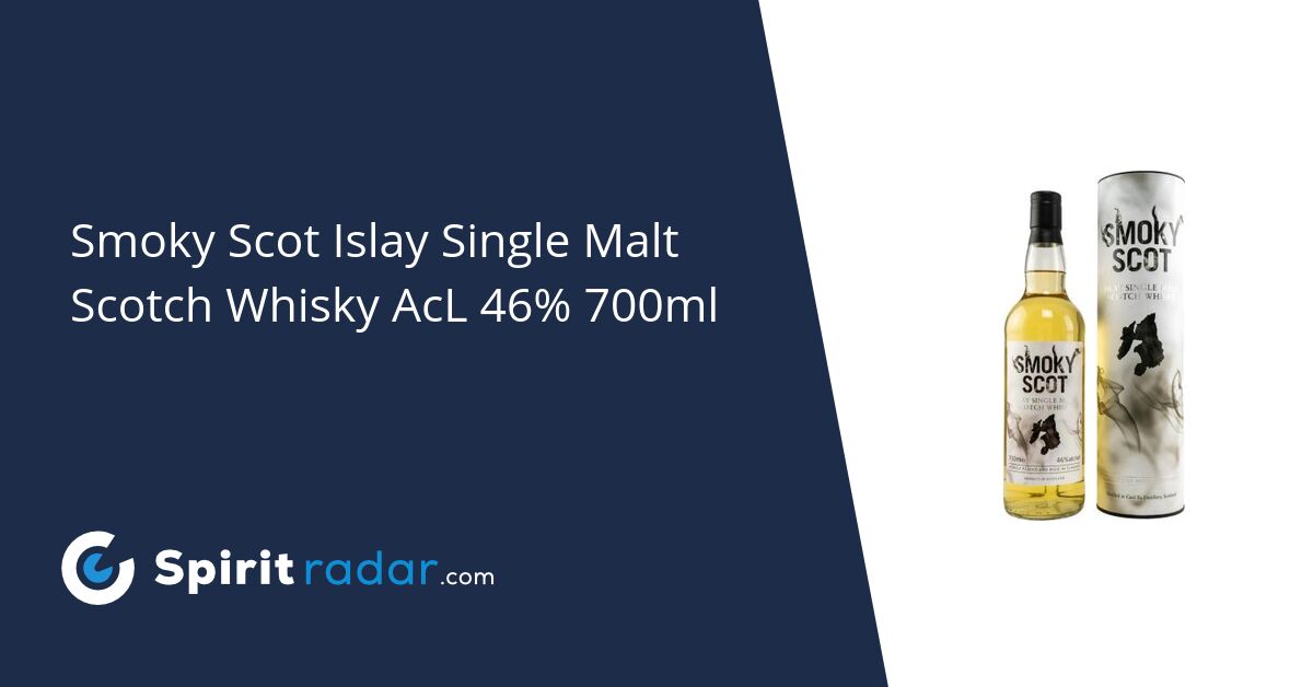 Smoky Scot Islay Single Malt Scotch Whisky AcL Bourbon Oak Casks 46% ...