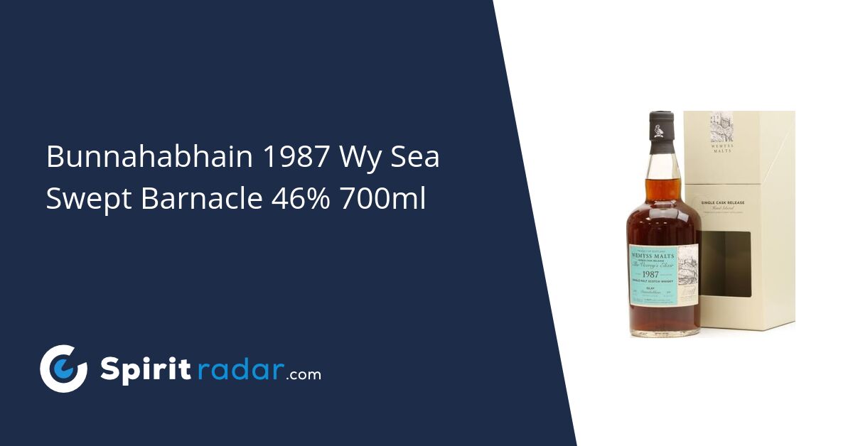 Bunnahabhain 1987 Wy Sea Swept Barnacle Sherry Butt 46% 700ml - Spirit ...
