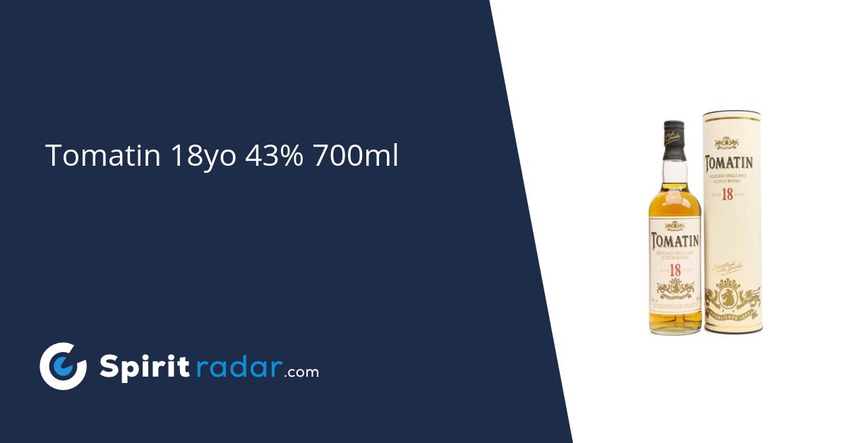 Tomatin 18yo First Fill Sherry Cask Finish 43% 700ml - Spirit Radar