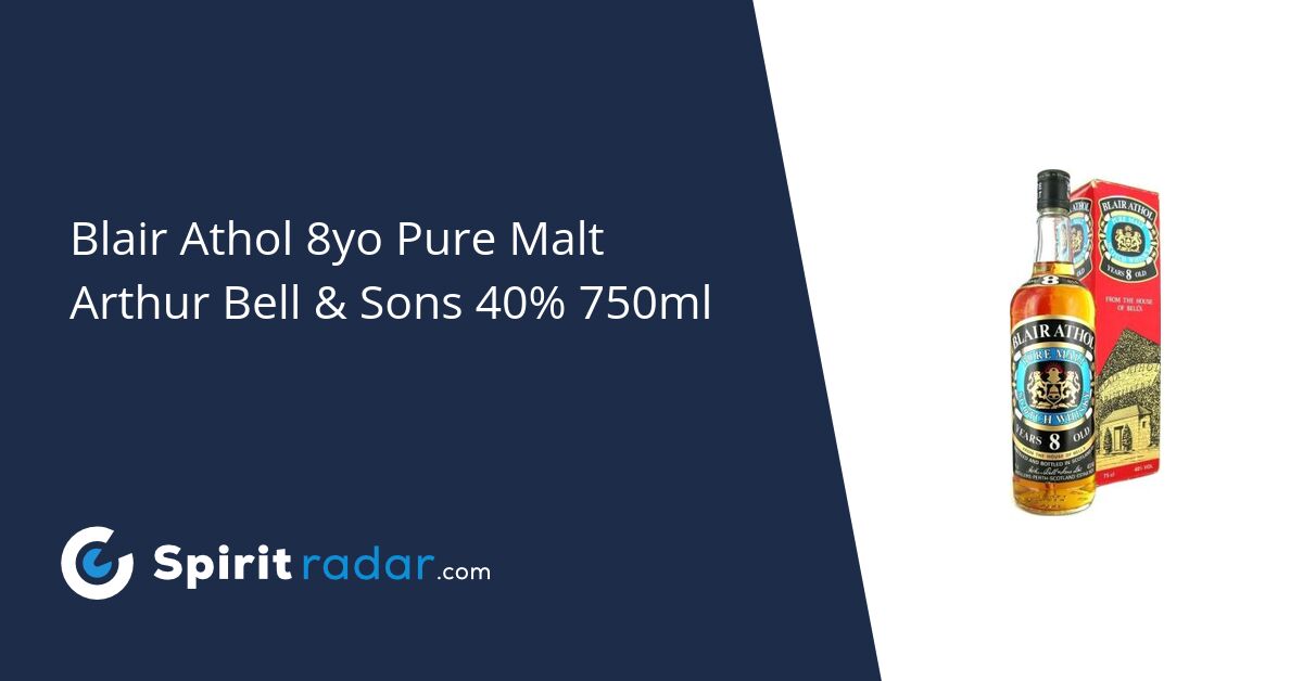 Blair Athol 8yo Pure Malt Arthur Bell & Sons 40% 750ml - Spirit Radar