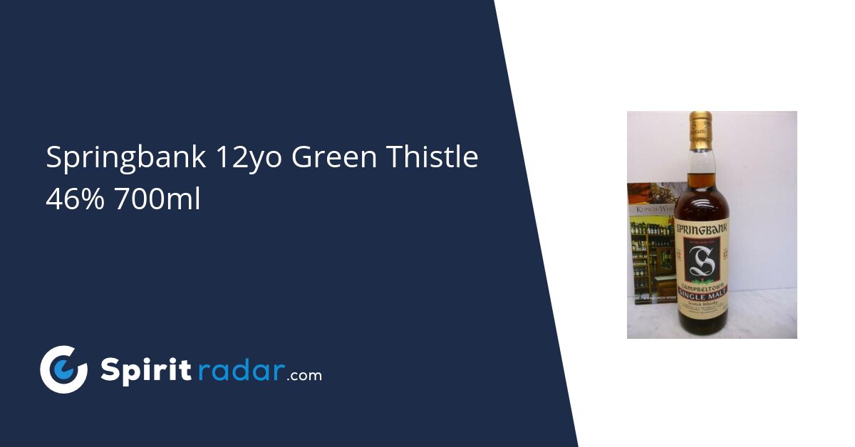 Springbank 12yo Green Thistle 46% 700ml - Spirit Radar
