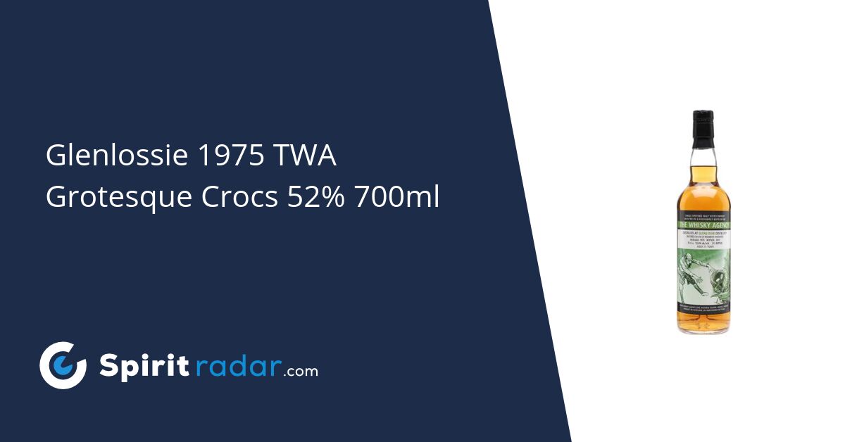 Glenlossie 1975 TWA Grotesque Crocs Bourbon Hogshead 52% 700ml - Spirit ...