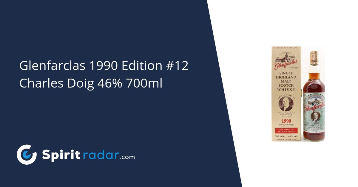 Glenfarclas 1990 Edition #12 Charles Doig Sherry Cask 1088+4705+06 46% ...