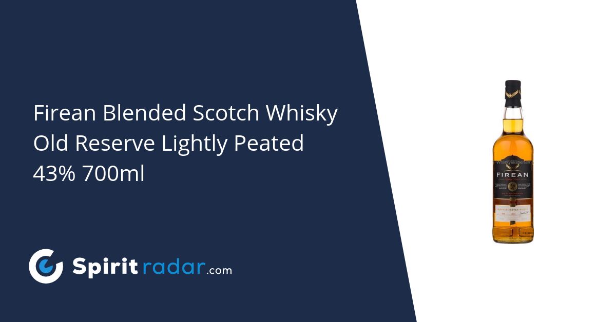 Firean Blended Scotch Whisky Old Reserve Lightly Peated 43% 700ml ...