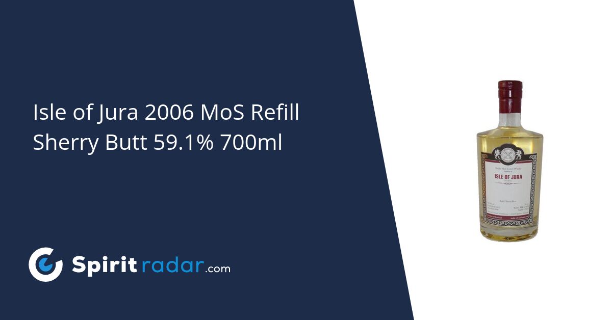 Isle of Jura 2006 MoS Refill Sherry Butt 59.1% 700ml - Spirit Radar