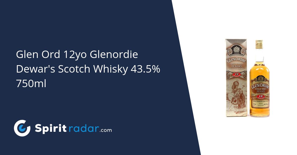 Glen Ord 12yo Glenordie Dewar's Scotch Whisky 43.5% 750ml - Spirit Radar
