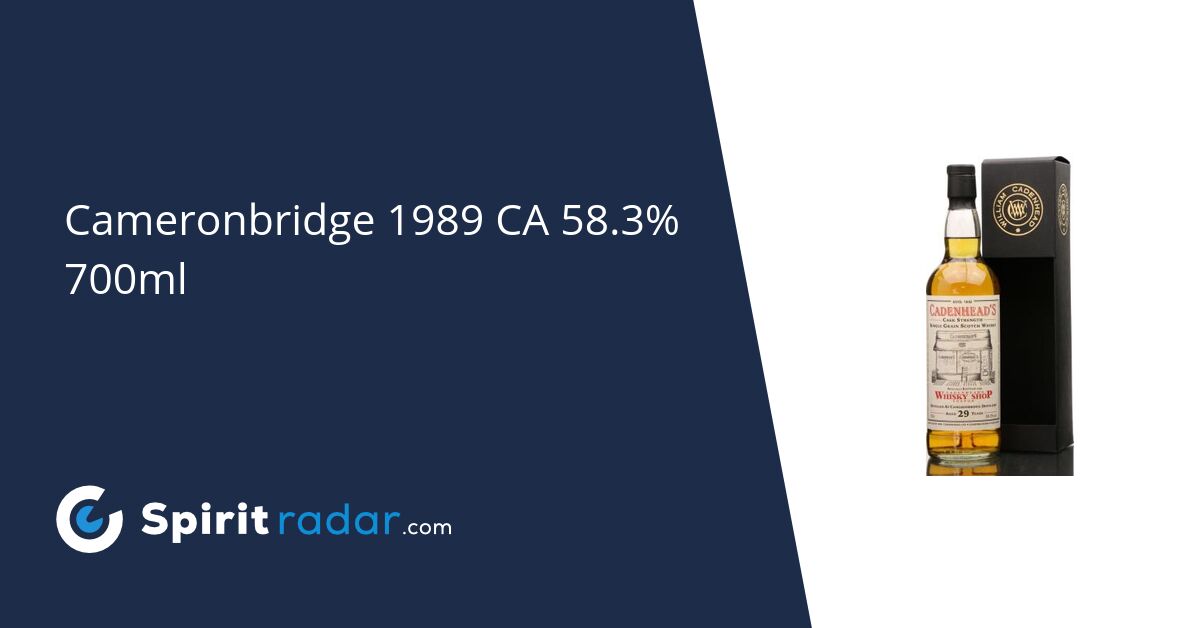 Cameronbridge 1989 CA Bourbon Hogshead Cadenhead's Whisky Shop London ...