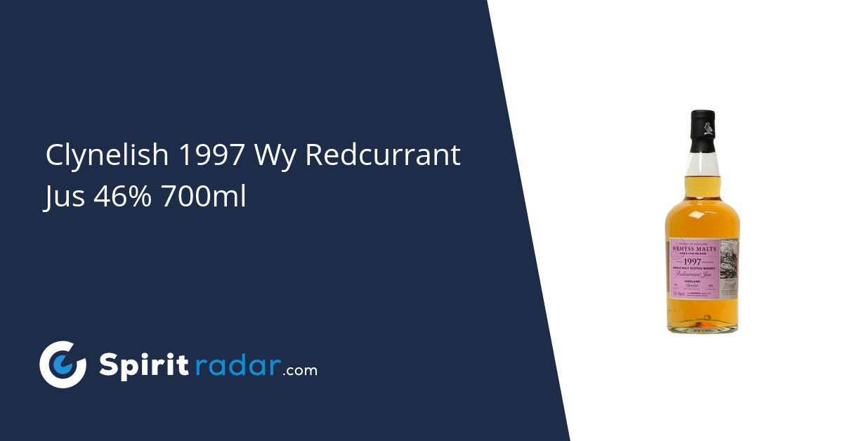 Clynelish 1997 Wy Redcurrant Jus 46% 700ml - Spirit Radar