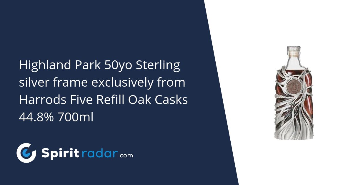 Highland Park 50yo Sterling silver frame exclusively from Harrods Five ...