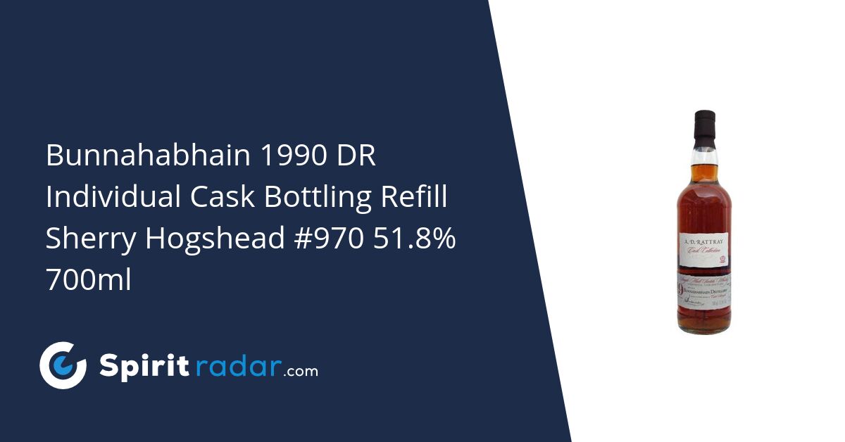 Bunnahabhain 1990 DR Individual Cask Bottling Refill Sherry Hogshead ...