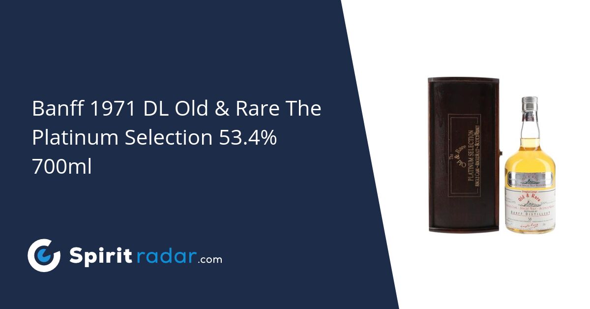 Banff 1971 DL Old & Rare The Platinum Selection Sherry Cask 53.4% 700ml ...