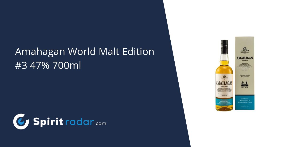 Amahagan World Malt Edition #3 Mizunara Wood Finish 47% 700ml - Spirit Radar