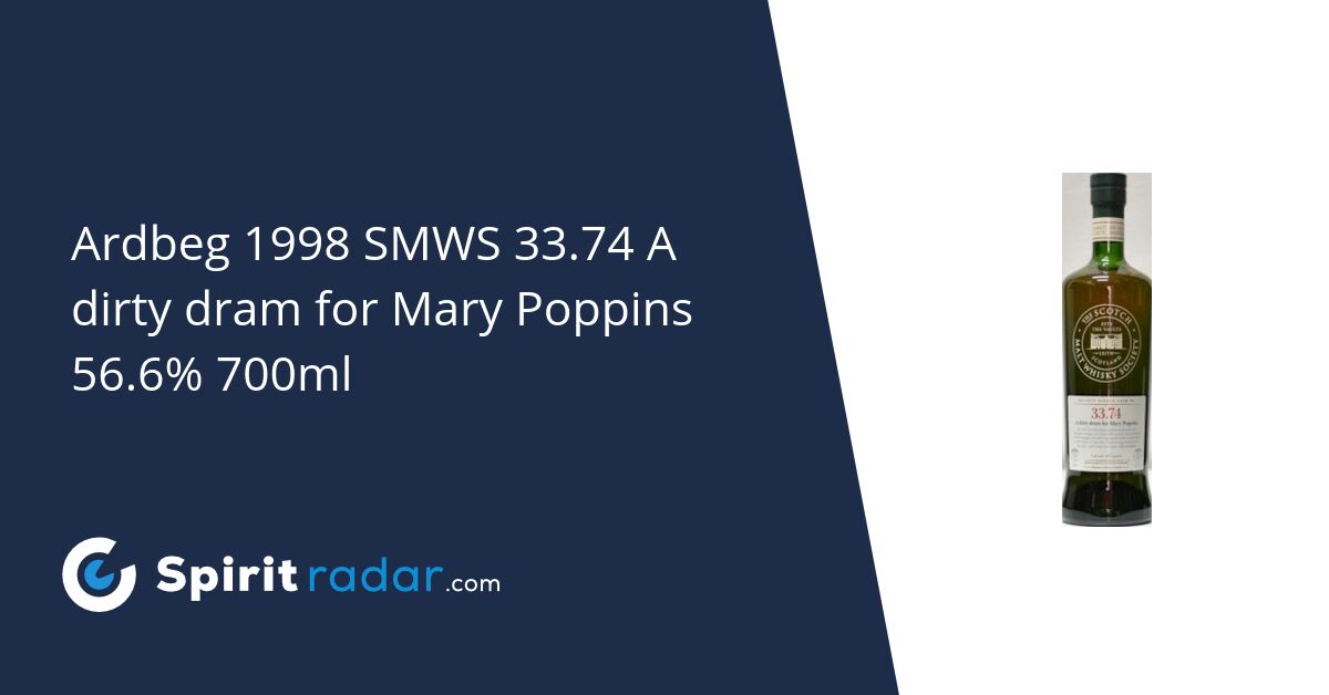 Ardbeg 1998 SMWS 33.74 A dirty dram for Mary Poppins First Fill Sherry ...
