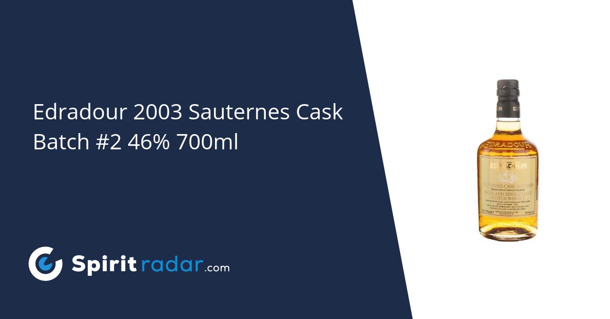 Edradour 2003 Sauternes Cask Batch #2 46% 700ml - Spirit Radar
