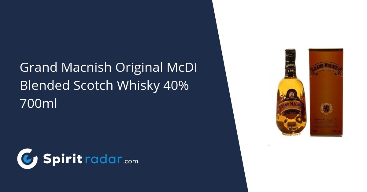 Grand Macnish Original McDI Blended Scotch Whisky 40% 700ml - Spirit Radar