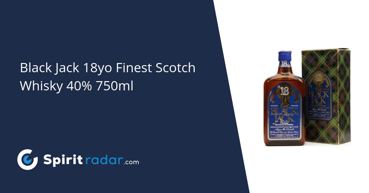 Black Jack 18yo Finest Scotch Whisky G. Fabbri S.p.A. Bologna 40% 750ml ...