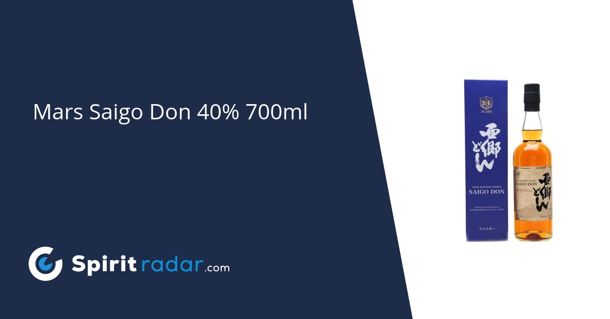 Mars Saigo Don 40% 700ml - Spirit Radar