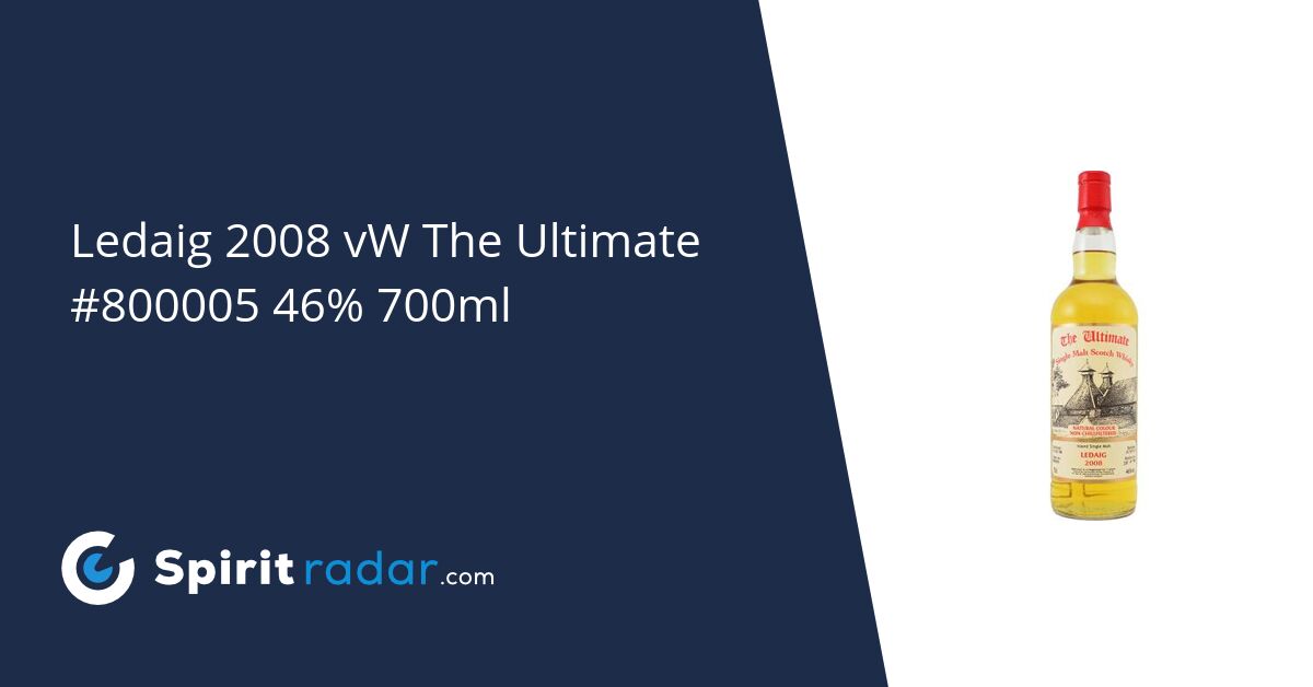 Ledaig 2008 vW The Ultimate #800005 46% 700ml - Spirit Radar