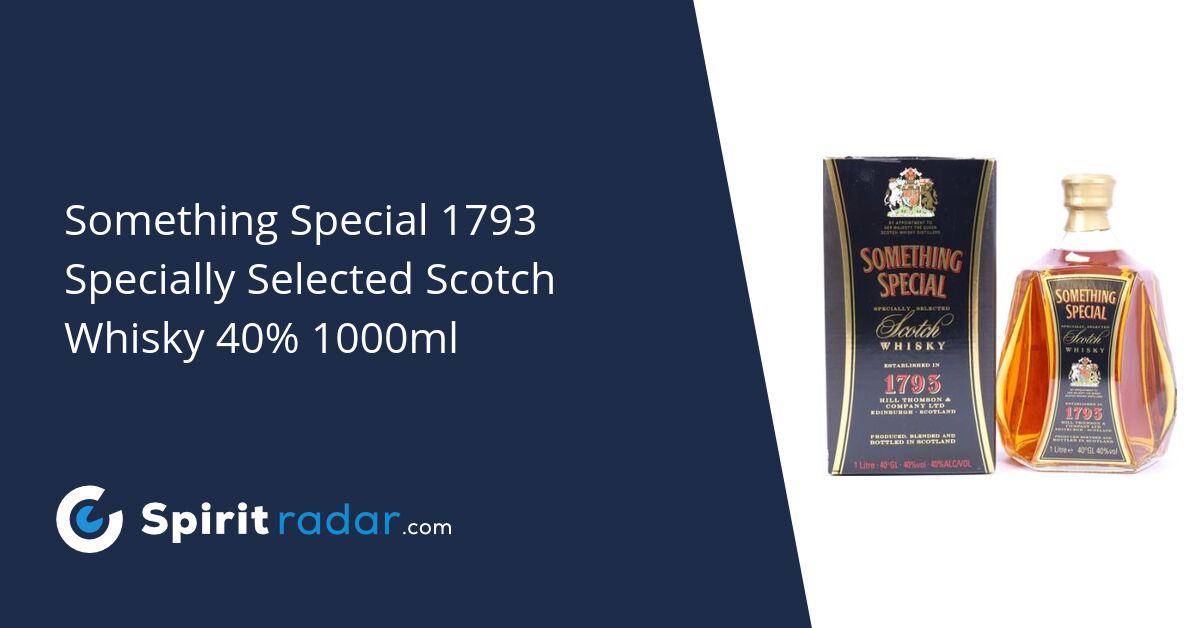 Something Special 1793 Specially Selected Scotch Whisky 40% 1000ml ...
