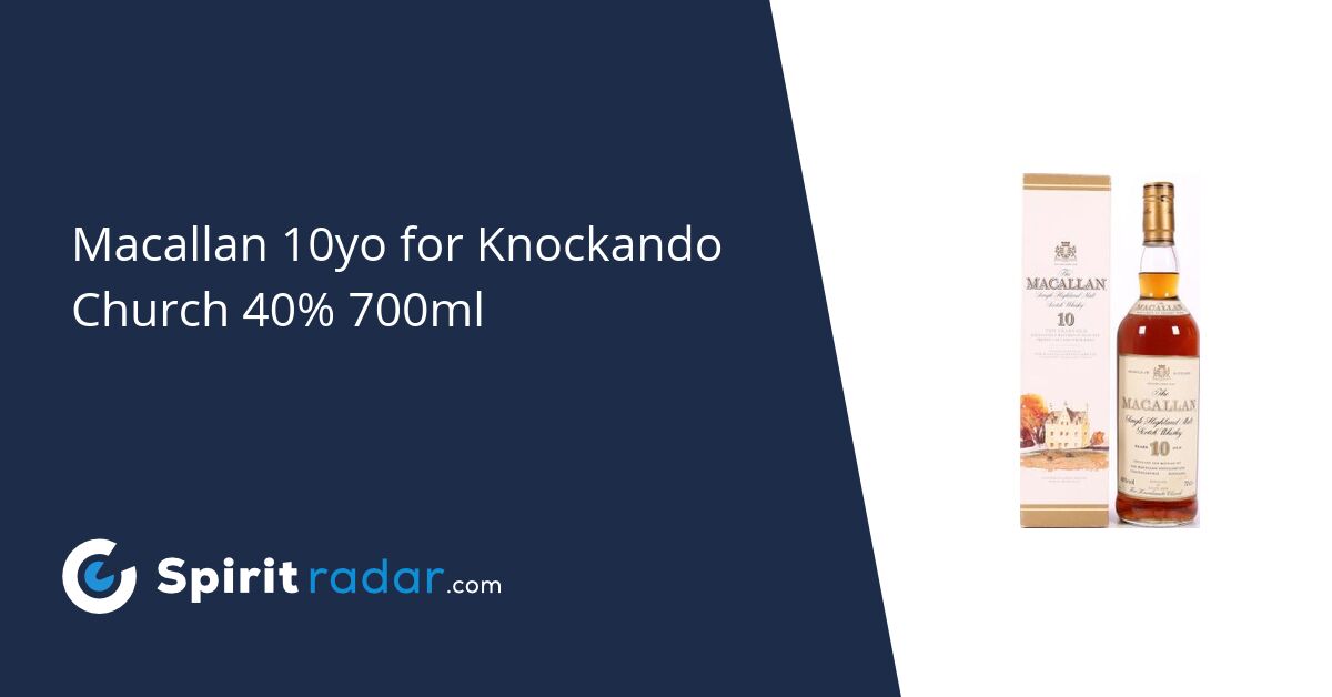 Macallan 10yo for Knockando Church Sherry Oak 40% 700ml - Spirit Radar
