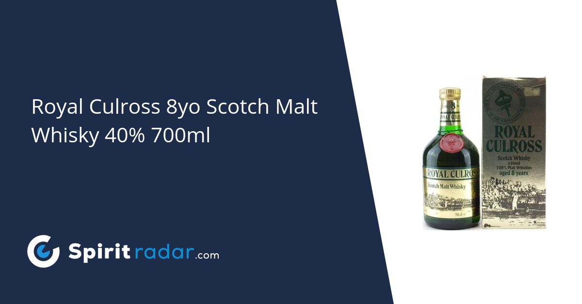 Royal Culross 8yo Scotch Malt Whisky 40% 700ml - Spirit Radar