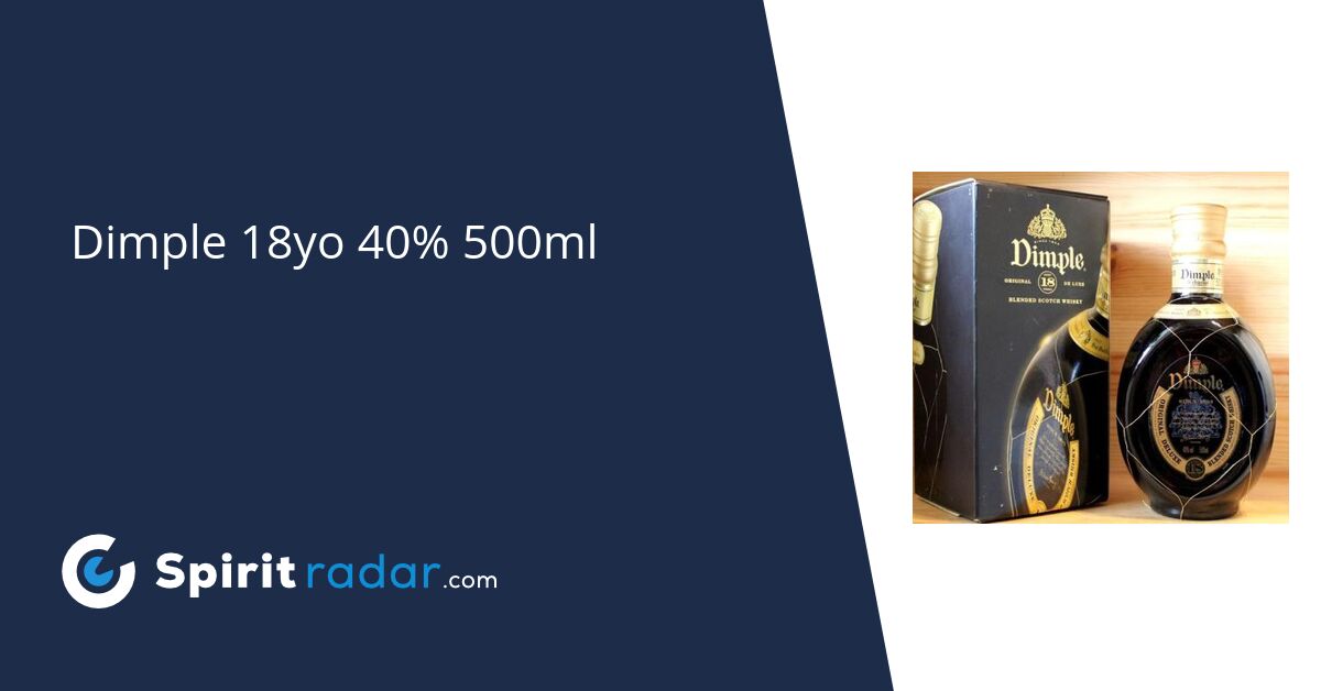 Dimple 18yo 40% 500ml - Spirit Radar