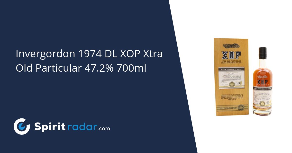 Invergordon 1974 DL XOP Xtra Old Particular Refill Bourbon Barrel 47.2% ...