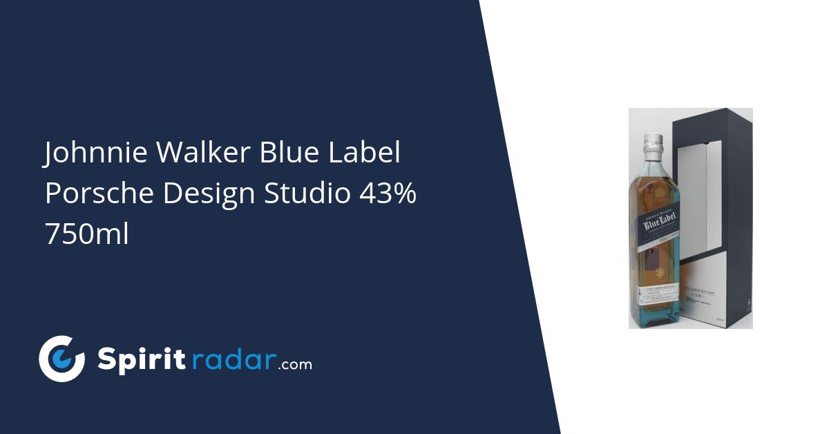 Johnnie Walker Blue Label Porsche Design Studio 43% 750ml - Spirit Radar