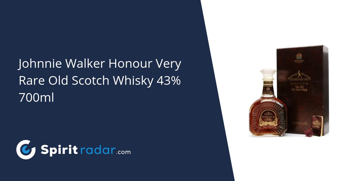 Johnnie Walker Honour Very Rare Old Scotch Whisky 43% 700ml - Spirit Radar