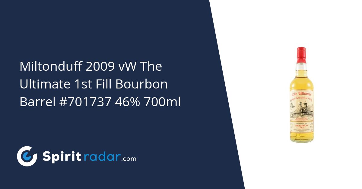 Miltonduff 2009 vW The Ultimate 1st Fill Bourbon Barrel #701737 46% ...