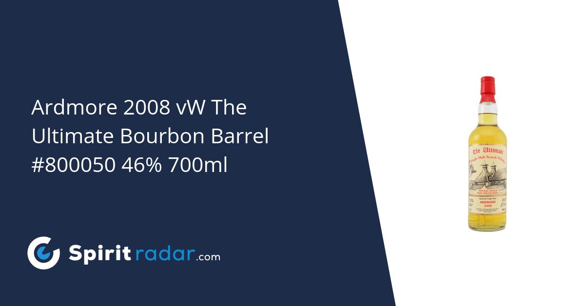 Ardmore 2008 vW The Ultimate Bourbon Barrel #800050 46% 700ml - Spirit ...