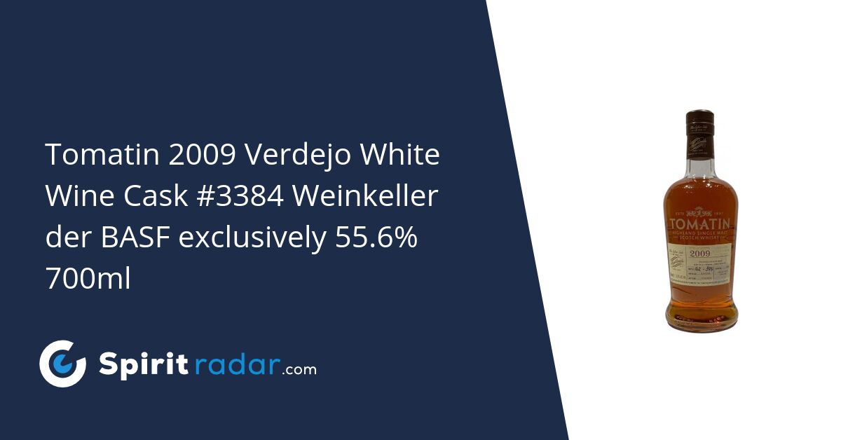 Tomatin 2009 Verdejo White Wine Cask #3384 Weinkeller der BASF ...
