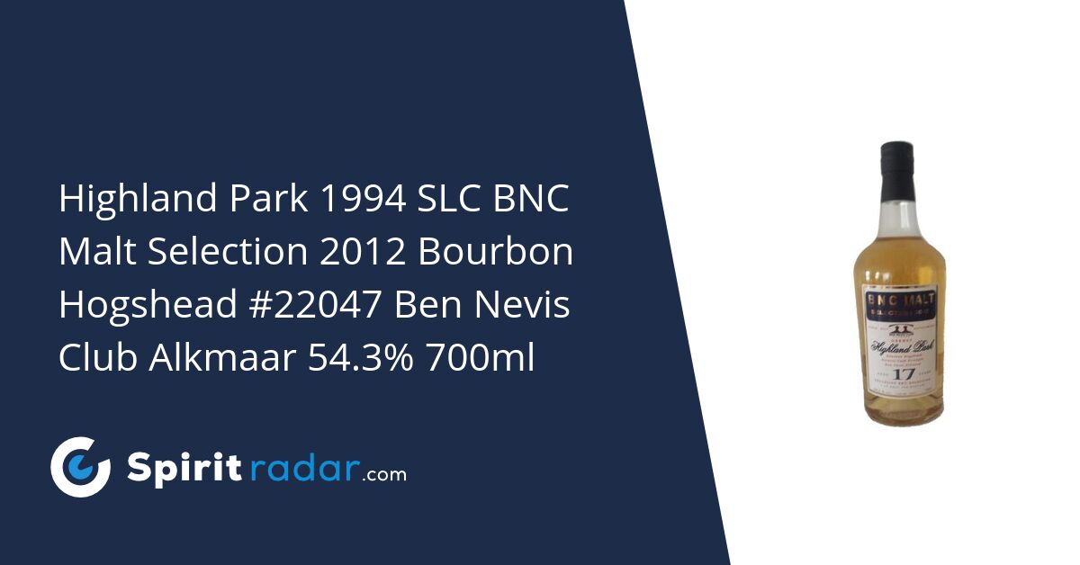 Highland Park 1994 SLC BNC Malt Selection 2012 Bourbon Hogshead #22047 ...