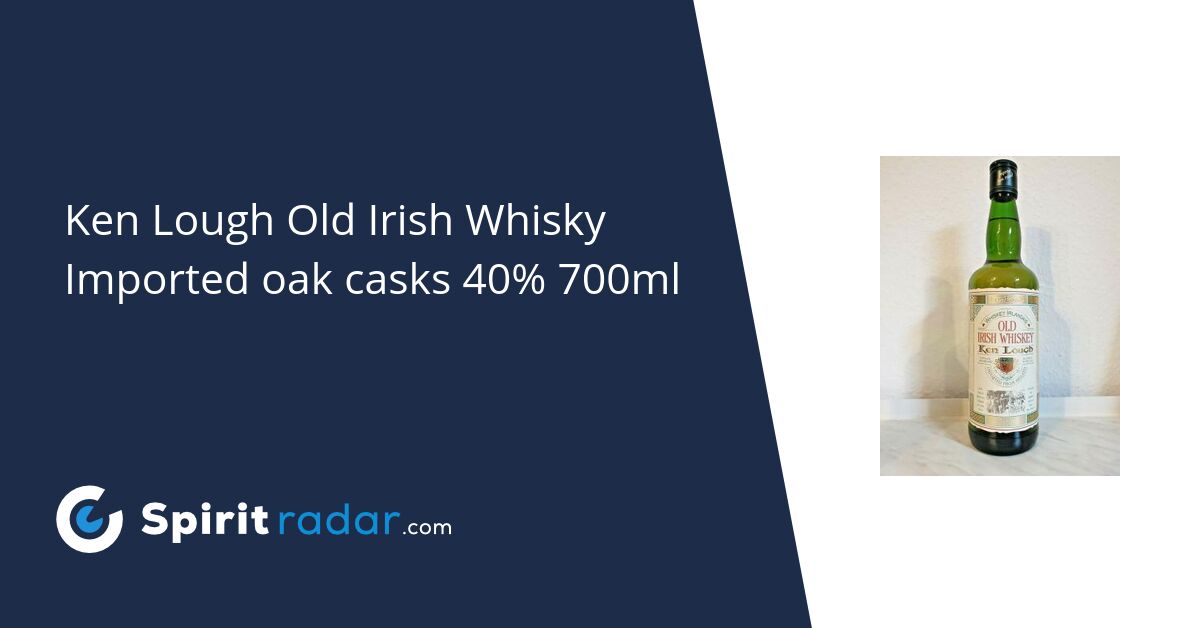 Ken Lough Old Irish Whisky Imported oak casks 40% 700ml - Spirit Radar