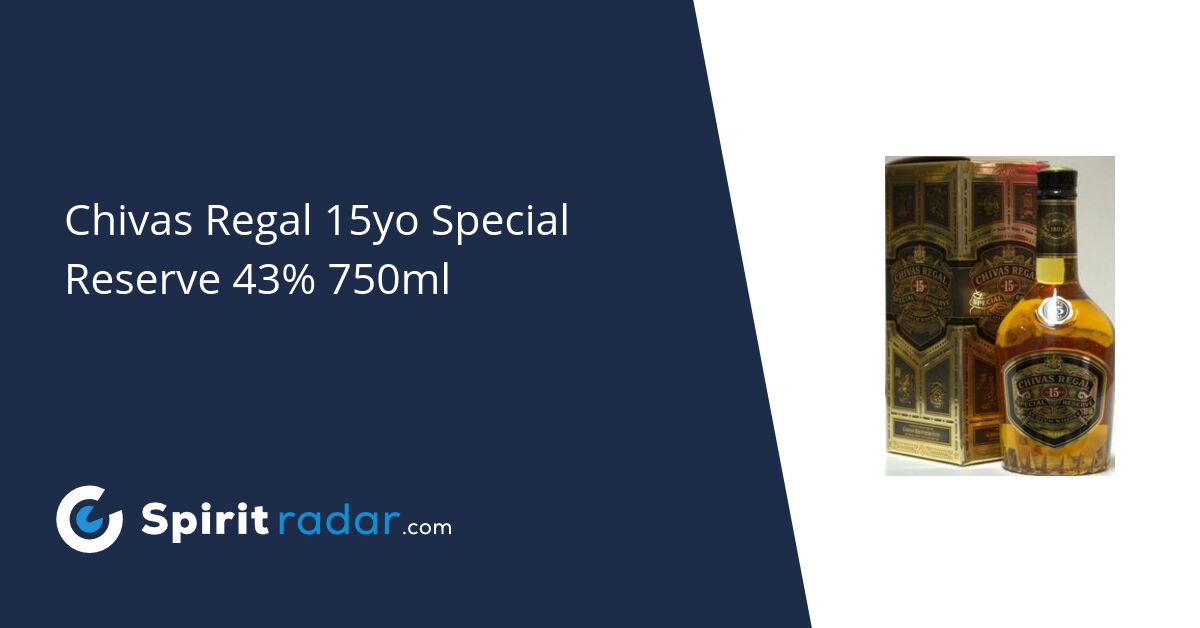 Chivas Regal 15yo Special Reserve Travel Retail 43% 750ml - Spirit Radar