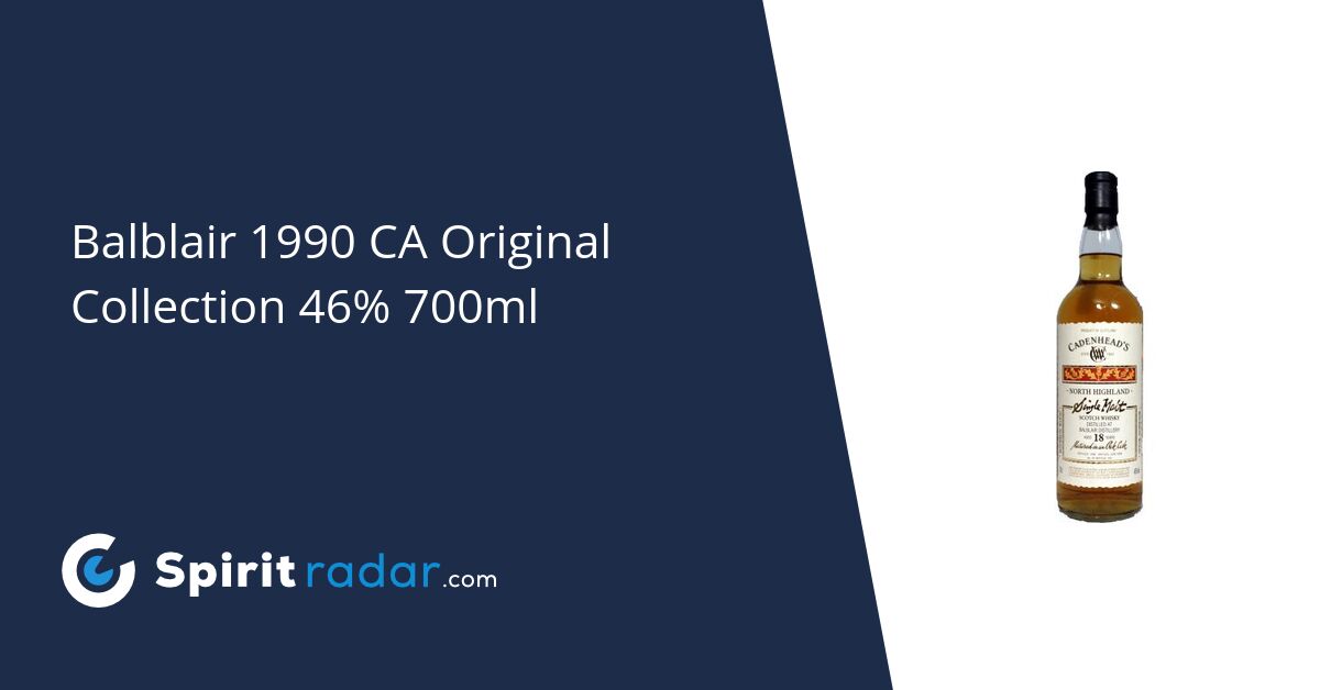 Balblair 1990 CA Original Collection 46% 700ml - Spirit Radar