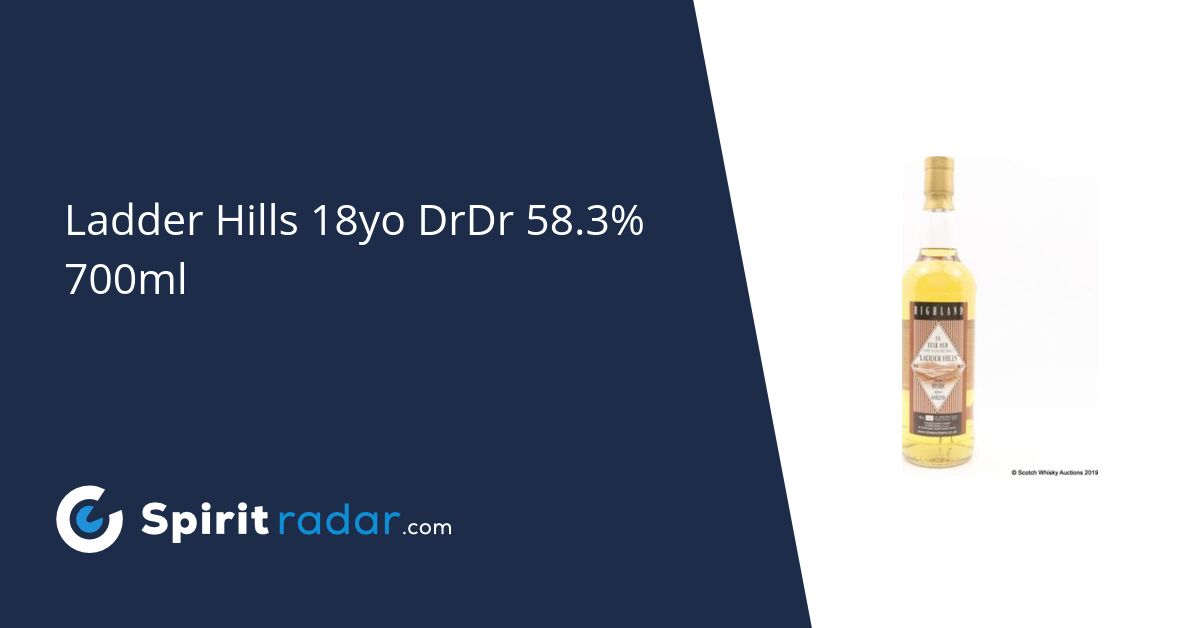 Ladder Hills 18yo DrDr #7513 58.3% 700ml - Spirit Radar